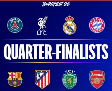 Partidos Cuartos de Final Champions League 2026
