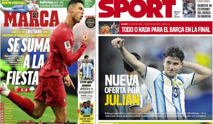 Portadas Deportivas Miércoles 24/6/2026 | Sport, Marca, As, MD